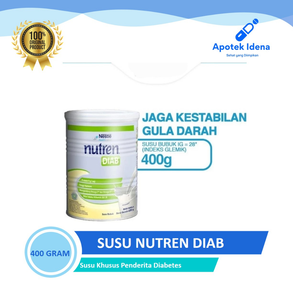 Jual Nutren DIAB Rasa Vanila 400 g - Susu Khusus Untuk Orang Yang ...