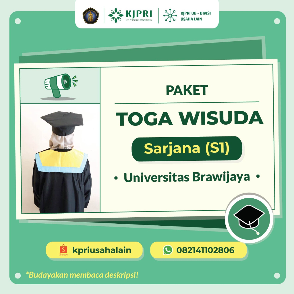Jual Toga Sarjana S1 v2 | Shopee Indonesia