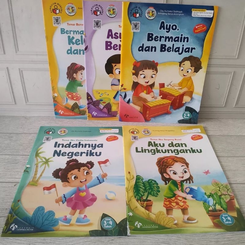 Jual paket buku paud kurikulum merdeka usia 3-4 tahun | Shopee Indonesia