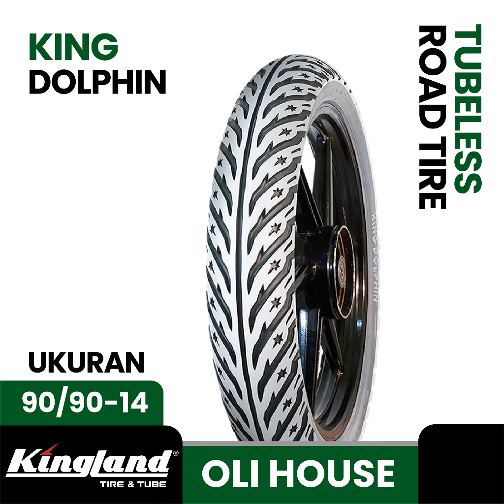 Jual Ban Motor Matic Ban Kingland King Dolphin Ukuran 80/90 90/90 Ring ...