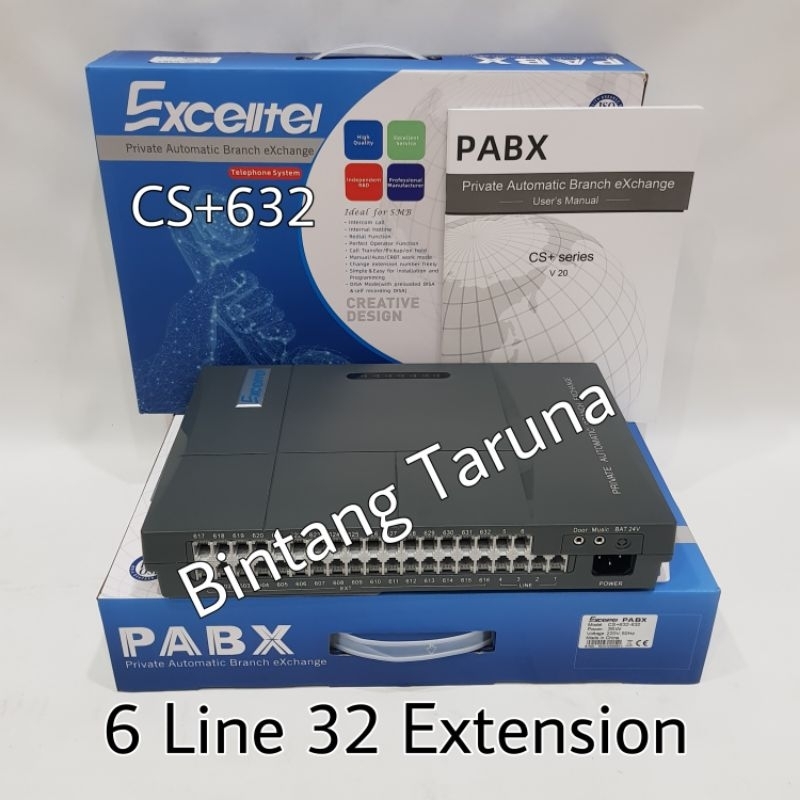Jual Pabx Excelltel CS632 Pabx 6 line 32 Extension Excelltel CS+632 ...