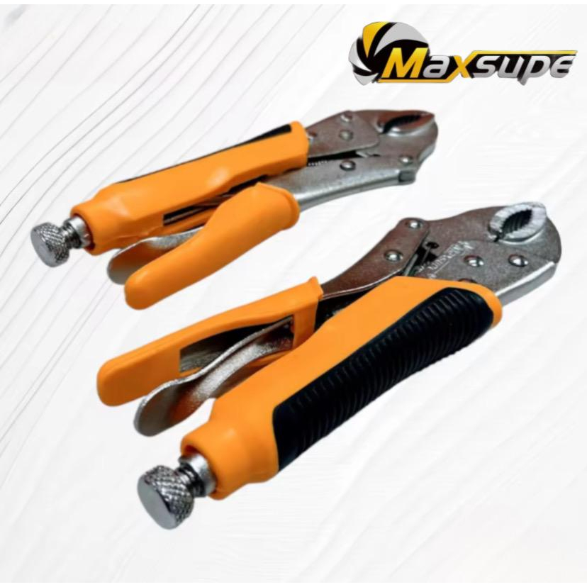 Jual MAXSUPE Tang Jepit Buaya Bengkok 10" Locking Plier Curve Vise Grip ...