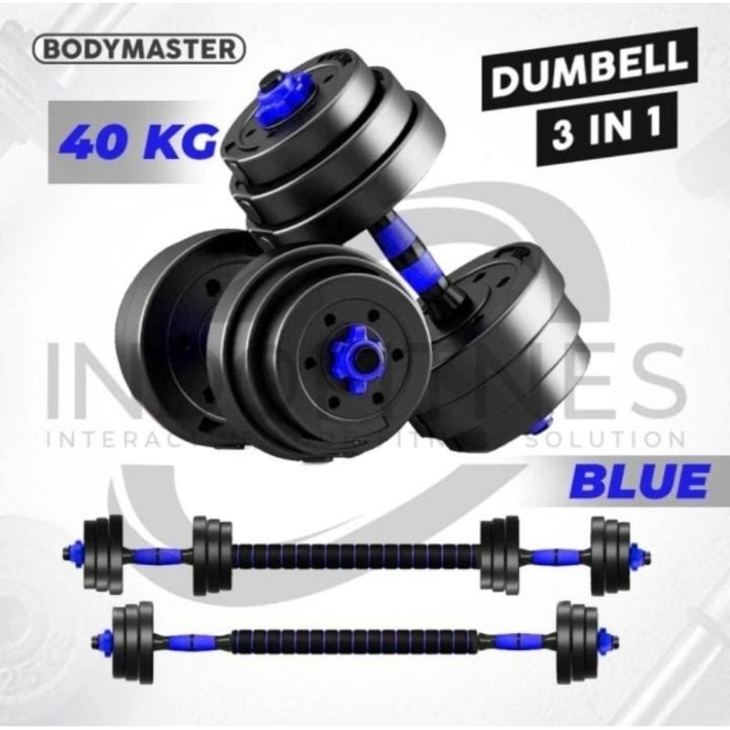 Jual Dumbbell Barbel set peralatan fitness 40 kg bisa Dumbell set 40kg | Shopee Indonesia