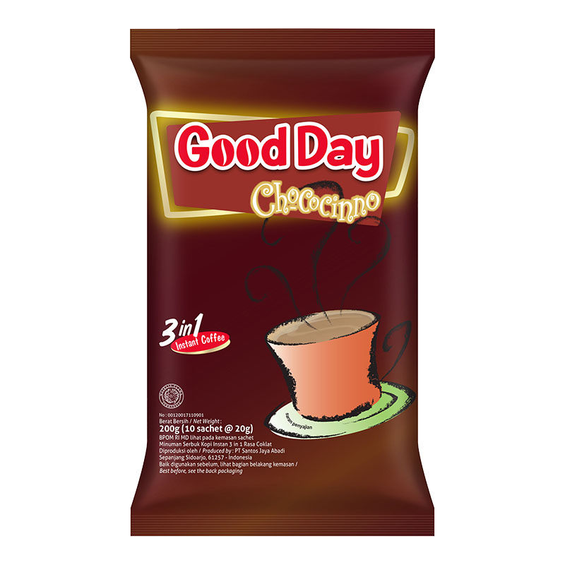 Jual Good Day Kopi Instant 3 in 1 Chococinno 10 x 20 g | Shopee Indonesia