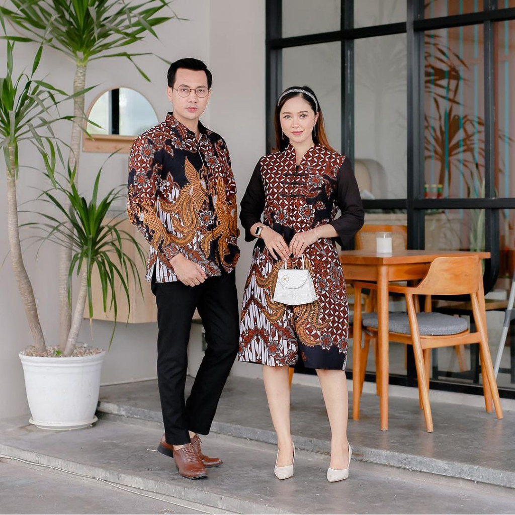Jual Benang Raja Batik Couple Pria Wanita Katun Primis Motif Angsa Sogo ...