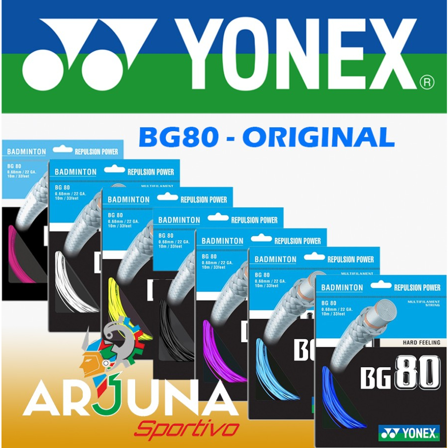 Jual YONEX BADMINTON STRING | BG80 | SENAR RAKET BG 80 ORIGINAL | Shopee Indonesia