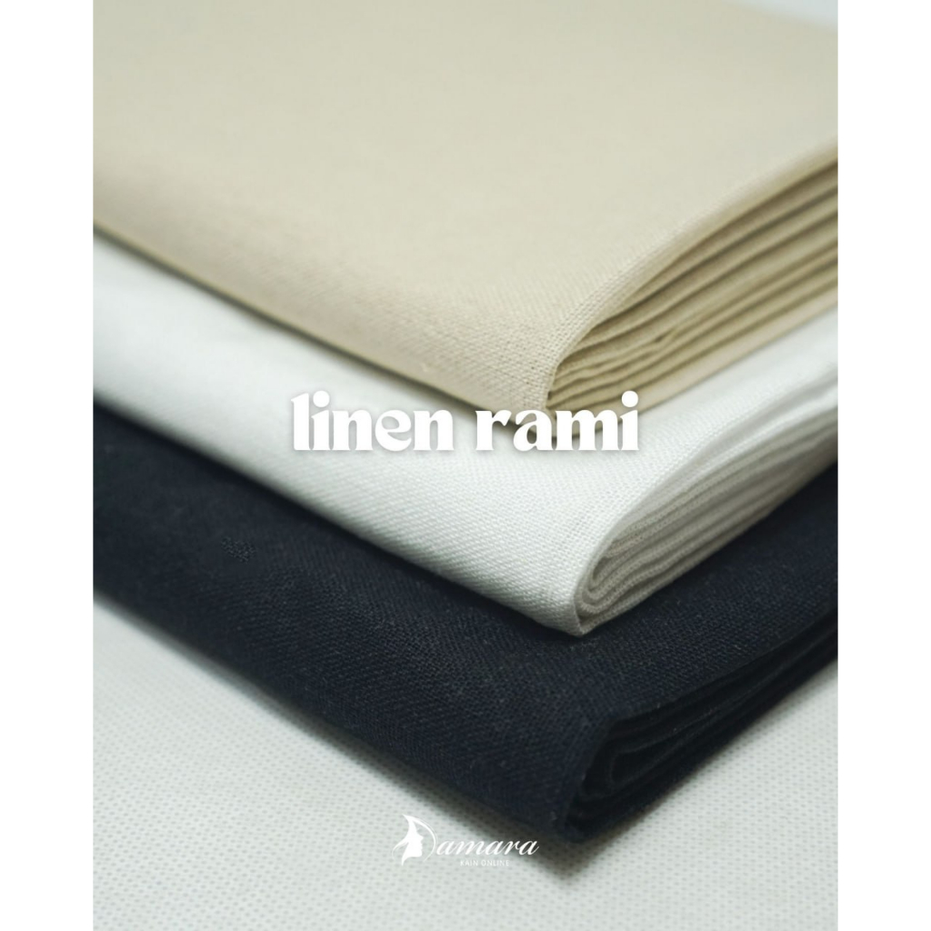 Jual KAIN LINEN NATURAL SERAT RAMI BASIC COLOR | Shopee Indonesia