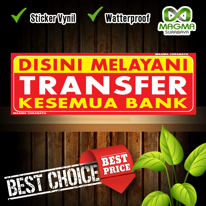 Jual stiker melayani transfer ke semua bank | Shopee Indonesia