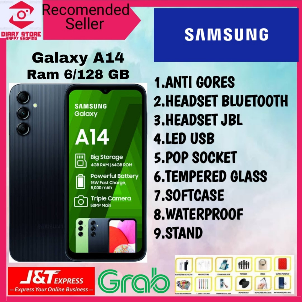 Jual SAMSUNG GALAXY A14 [4G & 5G] RAM 4/128GB & 6/128GB GARANSI RESMI ...
