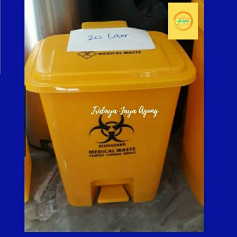 Jual Tempat sampah medis 20 liter / tempat sampah limbah medis | Shopee ...