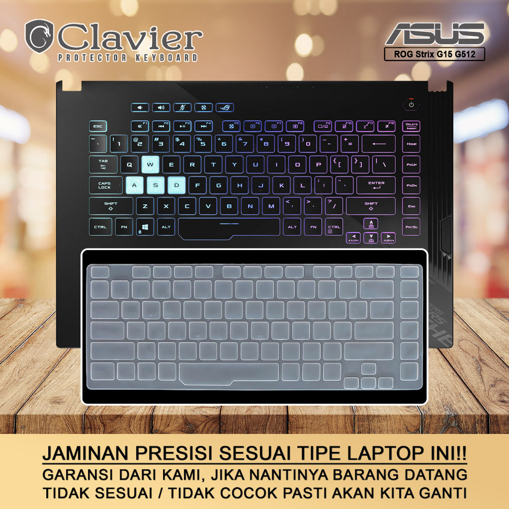 Jual Cover Keyboard Screen Protector Garskin Laptop Anti Gores Asus ROG ...