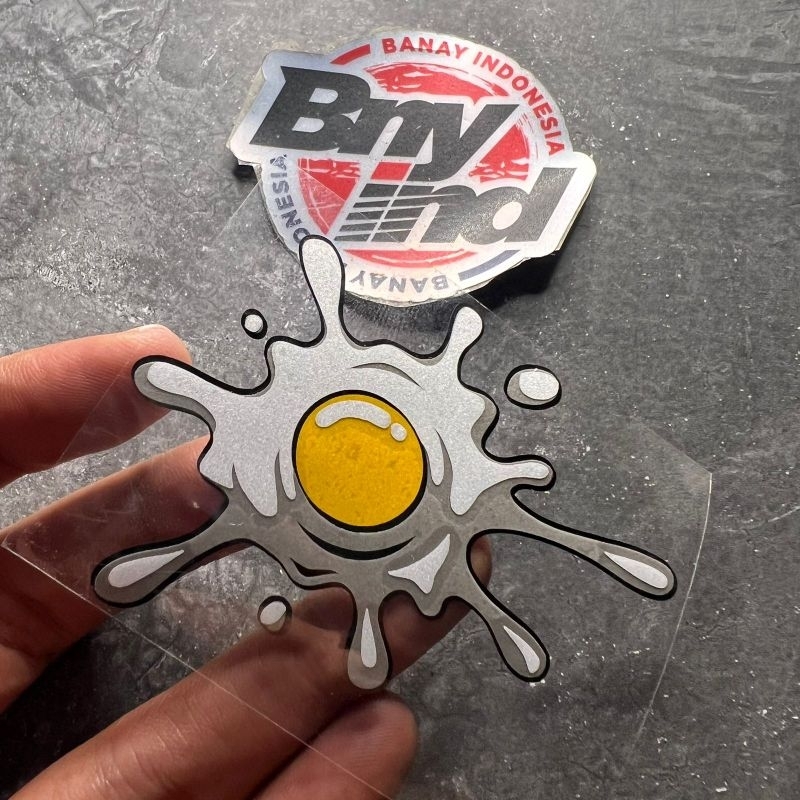 Jual Stiker Efek CEPLOK TELOR Sticker CROT BERCAK cutting | Shopee ...