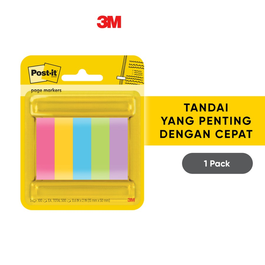 Jual Tchome Post-It 3M Penanda Halaman 670-5ASST Floral Fantasy Page ...