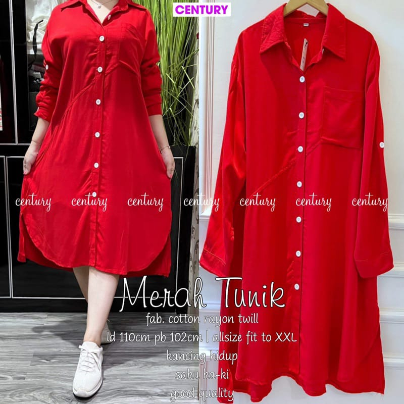 Jual Aneka Tunik Wanita Merah Putih Dirga Dirgahayu Bendera Love ...