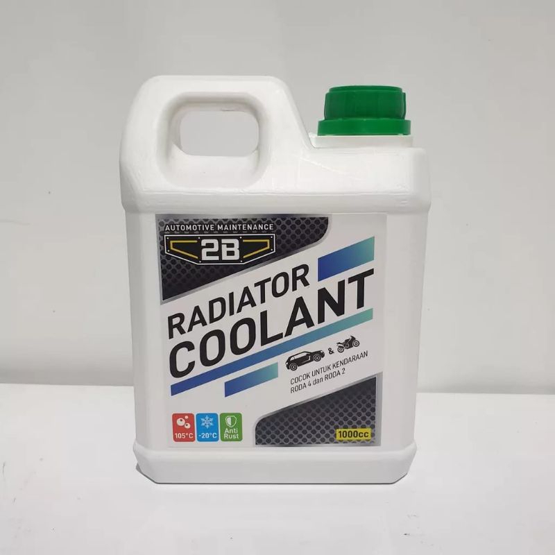 Jual Air Radiator Coolant 2B Warna Hijau 1 Liter Coolant Untuk Motor ...