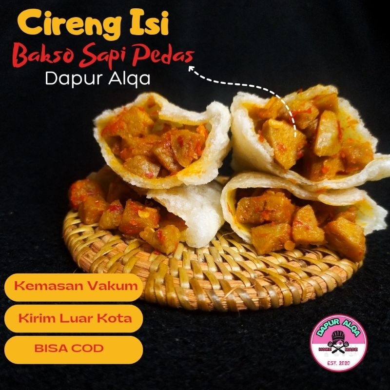 Jual Cireng Isi Bakso sapi Pedas 5 pcs enakk banget | Shopee Indonesia