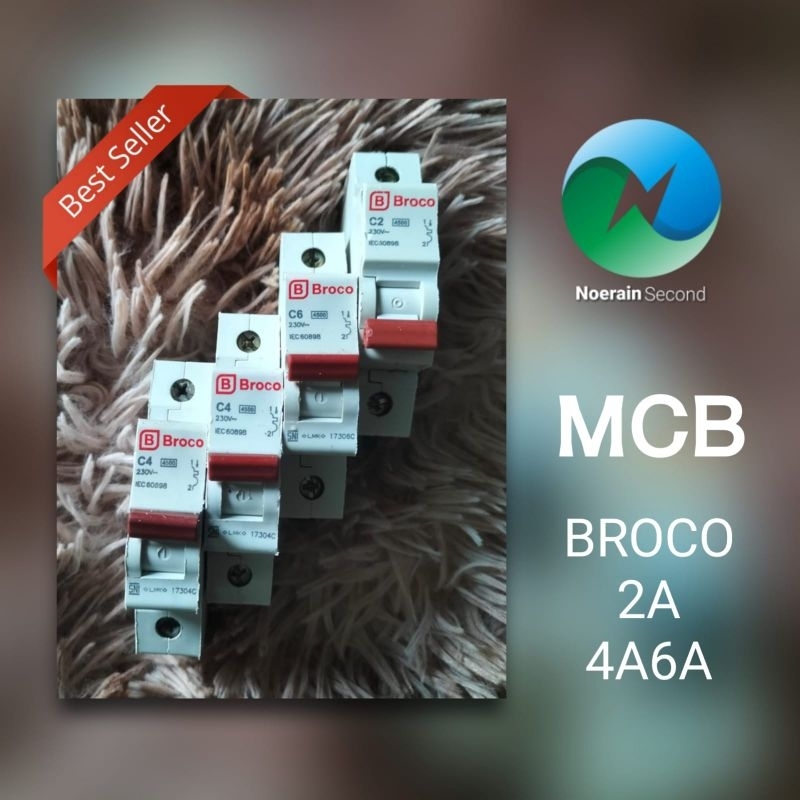 Jual MCB BROCO 1PASHE 2A 4A 6A 10a 16a 20a 25a | Shopee Indonesia
