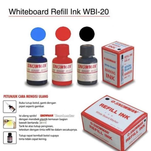 Jual Refill Spidol / Tinta Isi Ulang Spidol Whiteboard / Marker WBl-20 ...