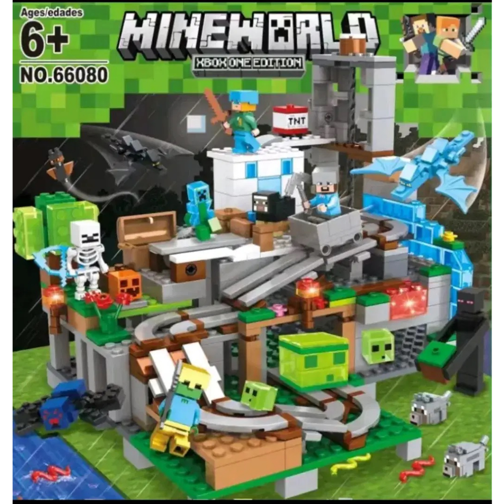 Jual Mainan Block - Mine world minecraft -susun lego - mine (sudah jadi ...