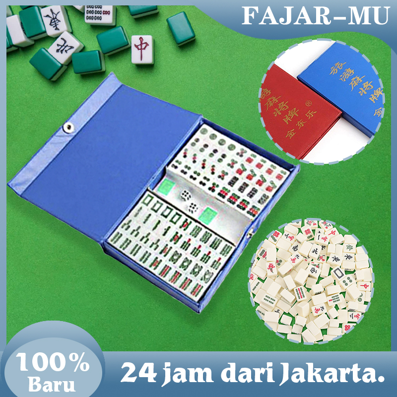 Jual 144Pcs/Set Mahjong Portable Mini Mahyong Mainan Traditional ...