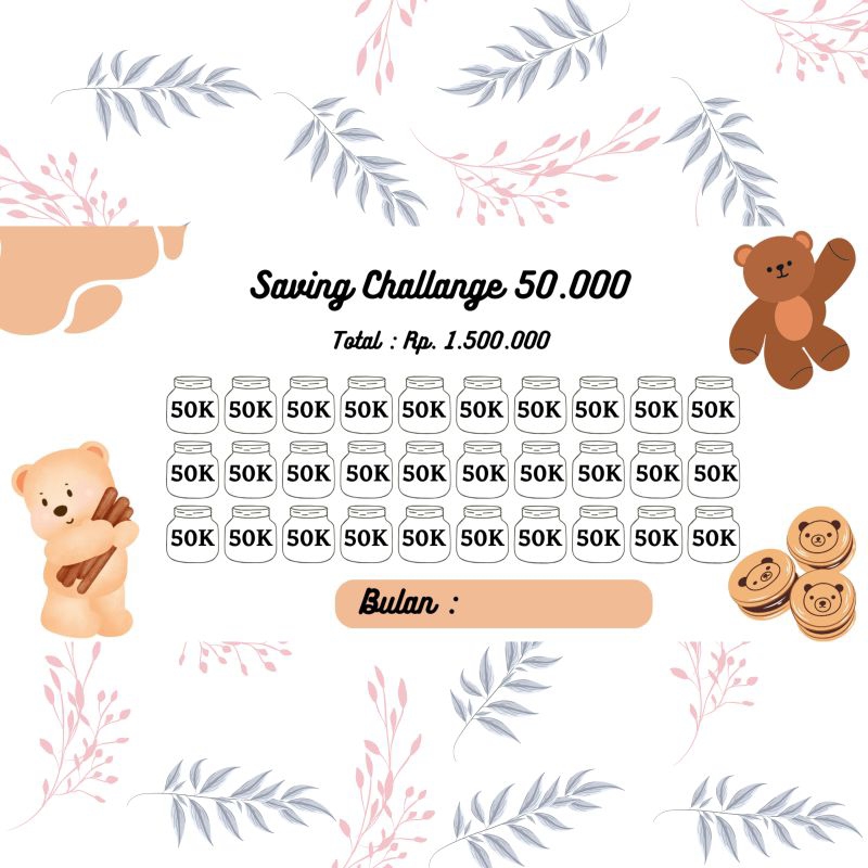 Jual Amplop Target | Amplop Nabung | Amplop Saving Challenge | Tabungan ...
