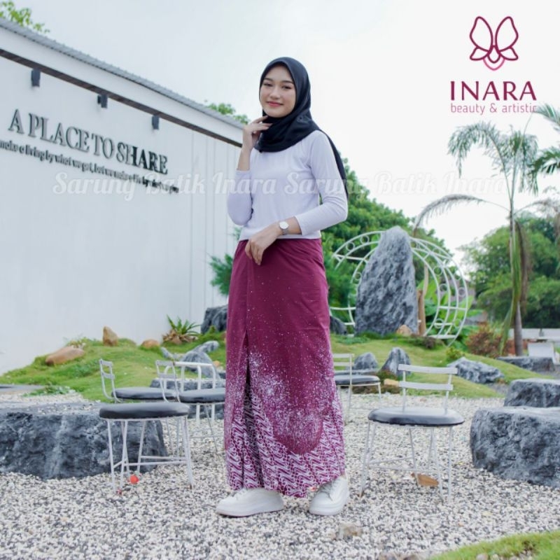 Jual SARUNG BATIK INARA |SARUNG BATIK CEWEK| SARUNG SANTRI PUTRI ...