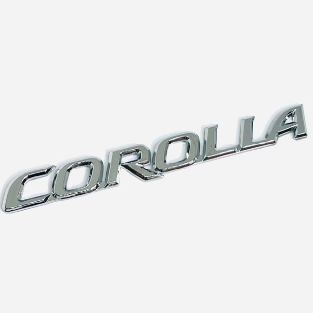Jual Emblem Logo Tulisan Toyota COROLLA chrome 18cm | Shopee Indonesia