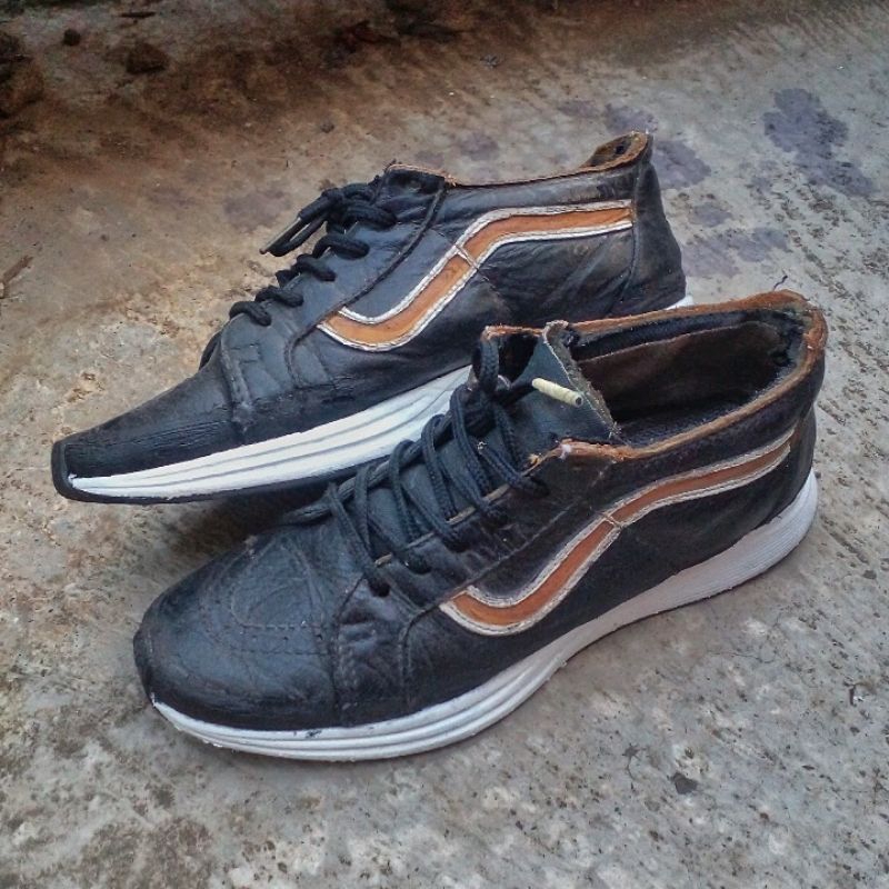 Jual Reworked Vans Sk8 cut swapsole (sepatu second thrift preloved ...