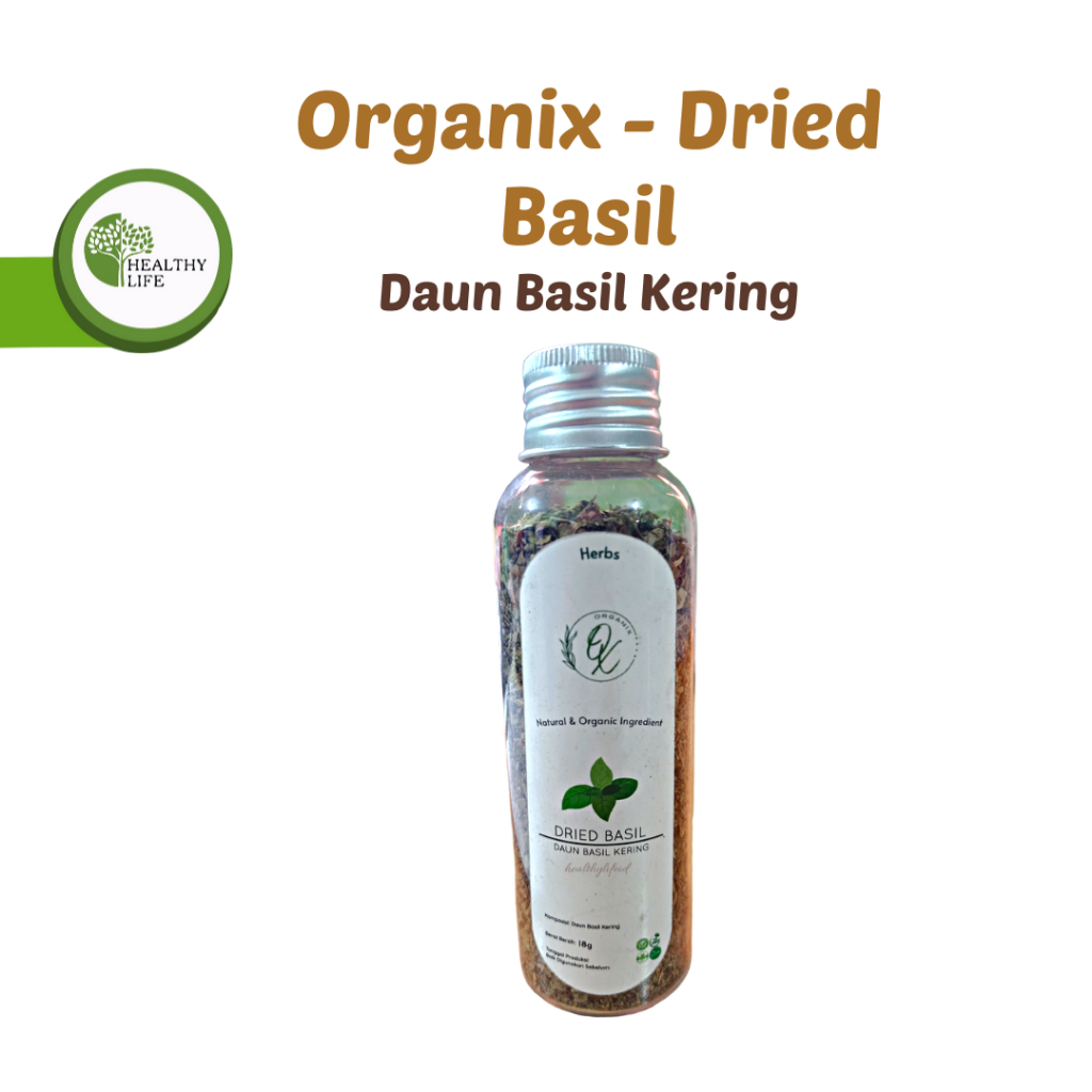 Jual Organix - Dried Basil / Daun Basil Kering 18 gr | Shopee Indonesia