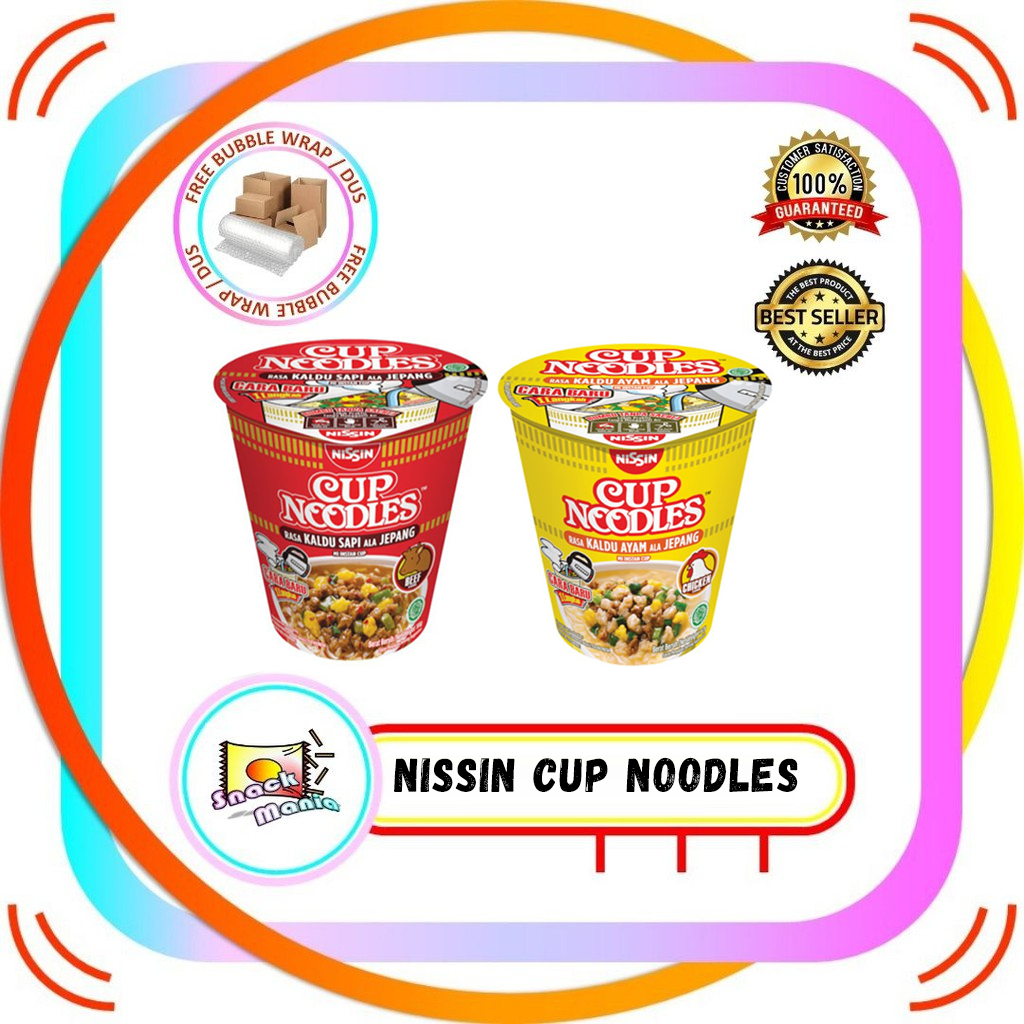 Jual Nissin Cup Noodle Kaldu Sapi - Ayam Ala Jepang 66 gr | Shopee Indonesia