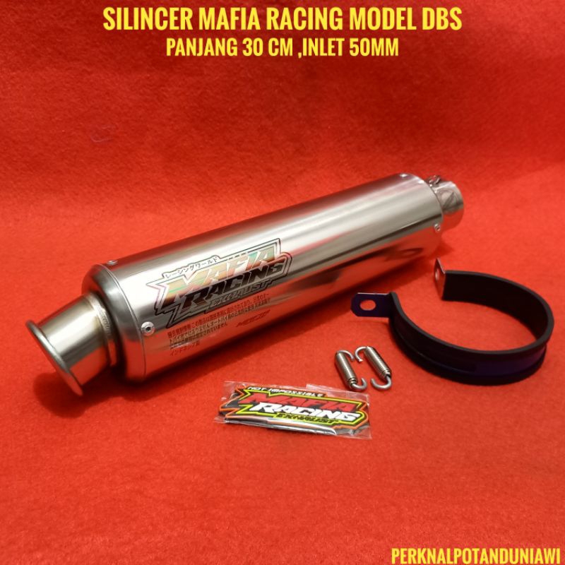 Jual silincer MAFIA RACING exhaust model dbs ,panjang 30 cm inlet 50mm ...