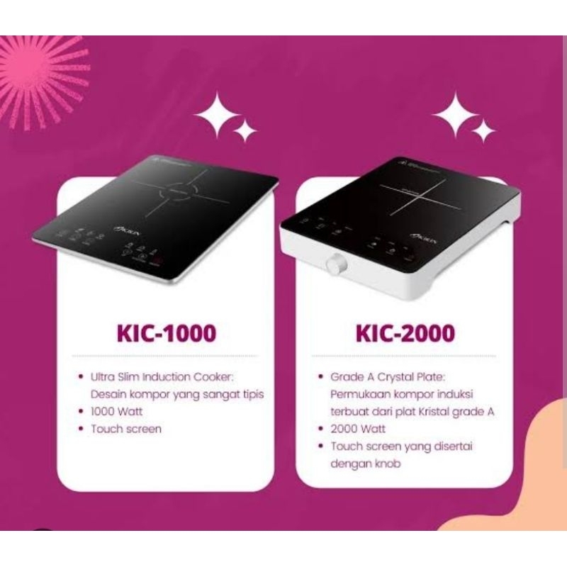 Jual KIRIN INDUCTION COOKER KIC-1000 KOMPOR INDUKSI KIC-2000 | Shopee Indonesia