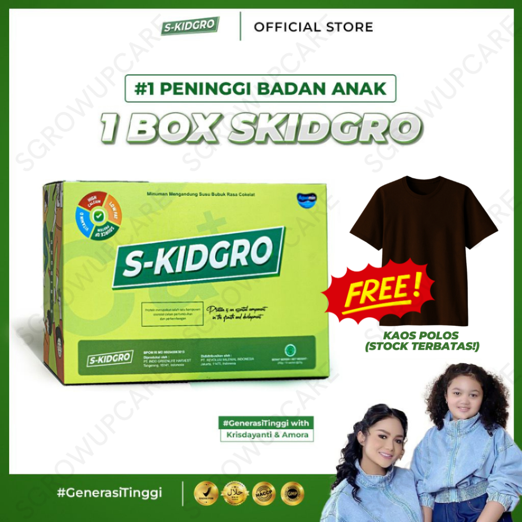 Jual SKIDGRO Peninggi Badan - Susu Peninggi Badan Anak isi 1 Box (10 Sachet) | Shopee Indonesia