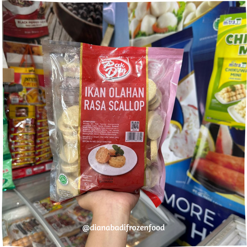 Jual PAK DEN Scallop Ikan Olahan 500 gr | Shopee Indonesia