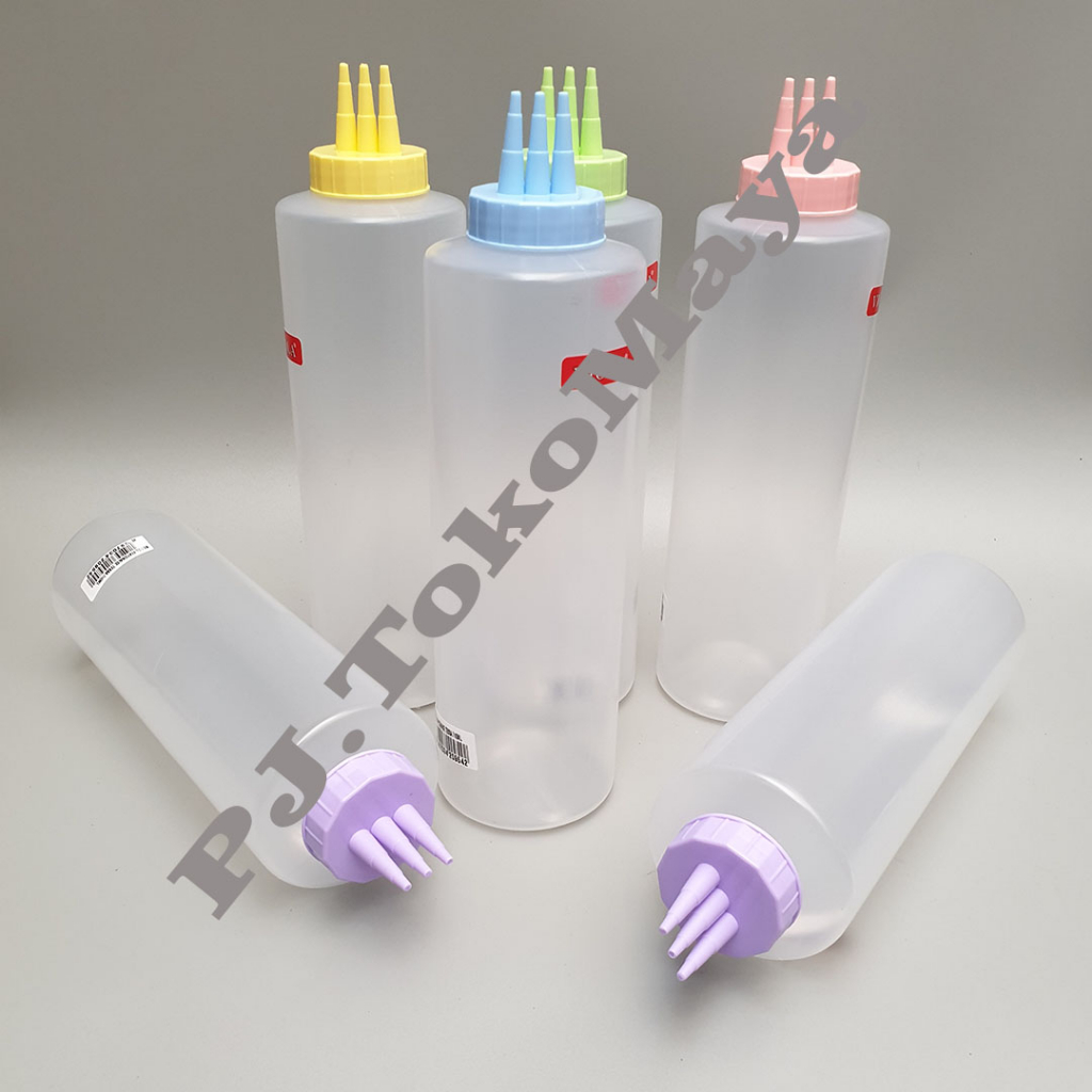 Jual Botol Mayones Saos Kecap Viola TESSA 3 Lubang 700ML, 600ML, 500ML ...
