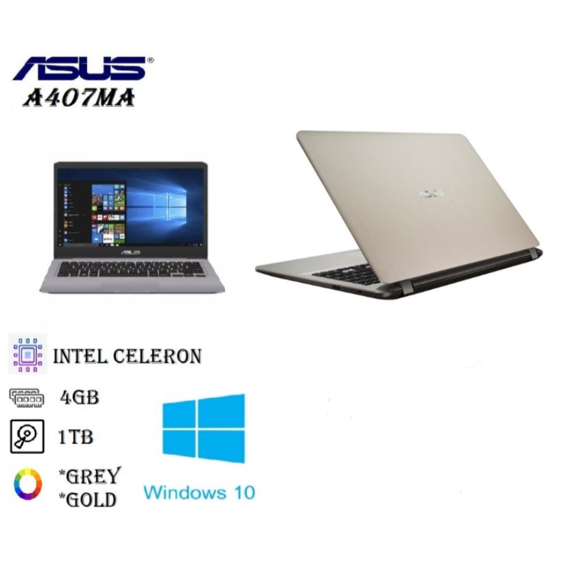 Jual LAPTOP ASUS A407MA A407 N4000/4GB/512GB SSD/14 INCH/FINGRPRINT ...