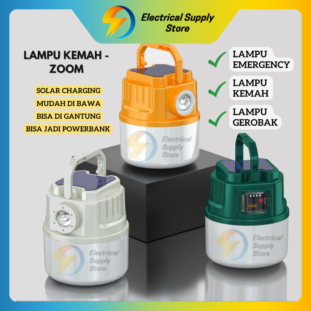Jual LAMPU CAMPING OUTDOOR EMERGENCY LED SUPER TERANG PORTABLE BUILT IN ...