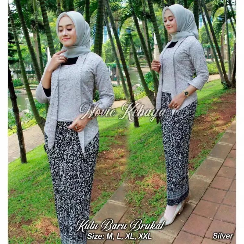 Jual Setelan Kebaya Modern Baju Kebaya Brokat Kutubaru Atasan Kebaya ...