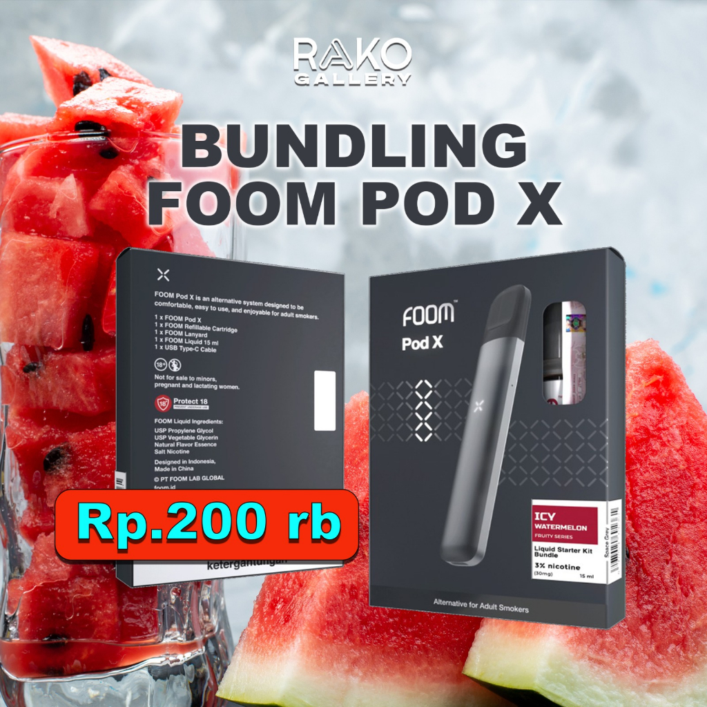 Jual Foom Pod X Bundling Refill 15ml Starter Pack | Shopee Indonesia