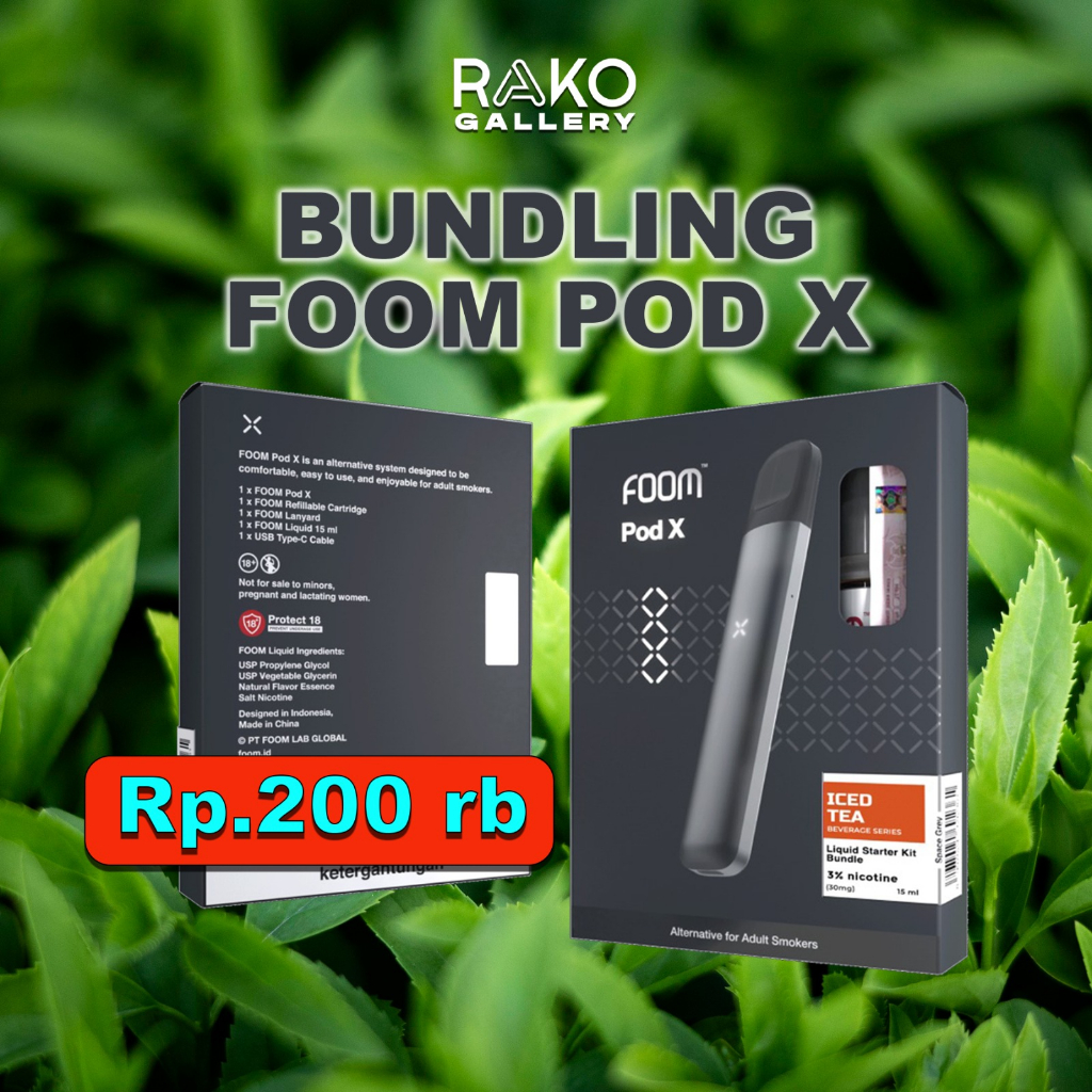 Jual Foom Pod X Bundling Refill 15ml Starter Pack | Shopee Indonesia