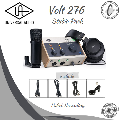 Jual Universal Audio Volt 276 Studio Pack Paket Soundcard Recording | Shopee Indonesia