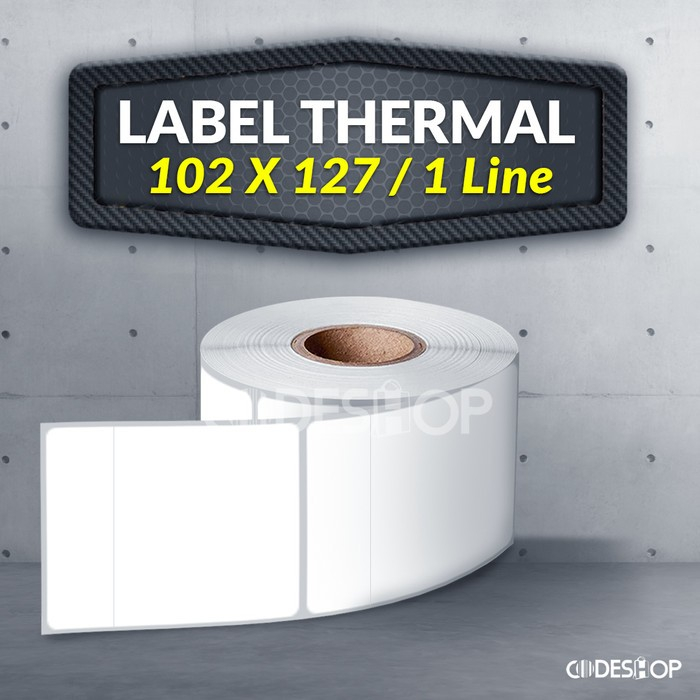 Jual Sticker Label Barcode 102 X 127 / 1 LINE ( 500 PCS ) Thermal ...