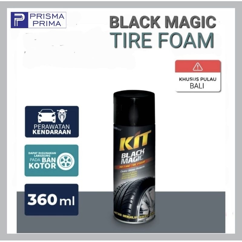 Jual KIT Black Magic Foam Tire Spray Semir Pengkilap Pembersih Ban ...
