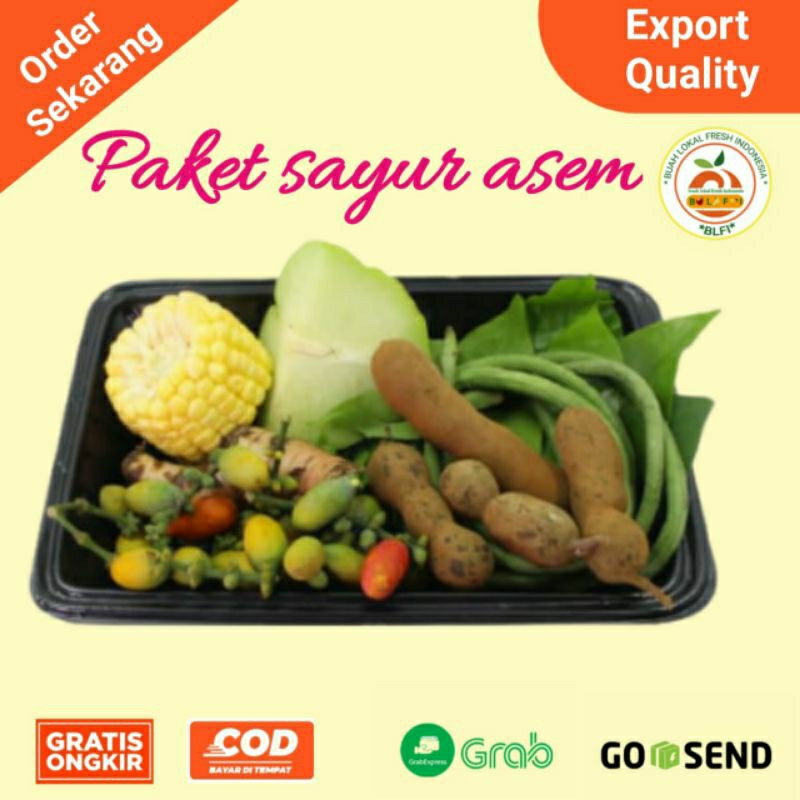 Jual PAKET SAYUR ASEM LENGKAP PERBUNGKUS | Shopee Indonesia