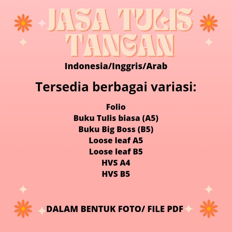 Jual JOKI TULIS TANGAN (CATATAN,RANGKUMAN,TUGAS) DALAM BENTUK FILE/FOTO ...