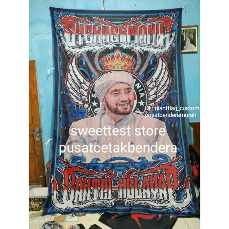 Jual TERMURAH + TERLARIS BERKAH + 120x80cm, BAYAR COD, BENDERA HABIB ...