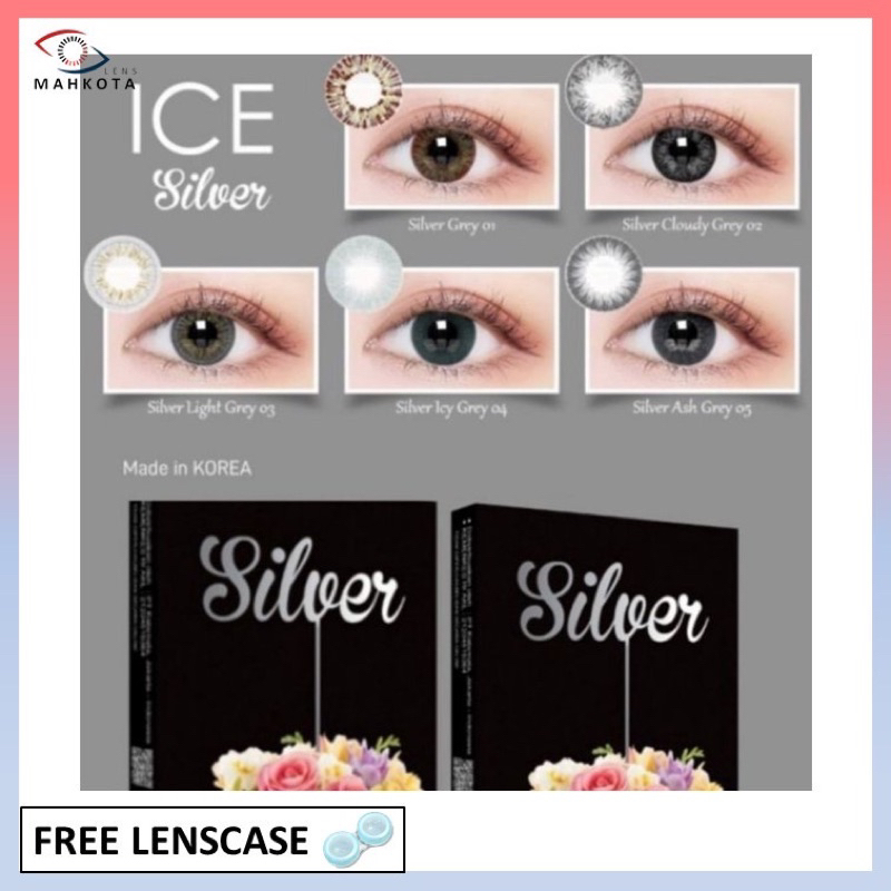 Jual SOFTLENS ICE SILVER NORMAL/ By EXOTICON /DIA 15Mm | Shopee Indonesia