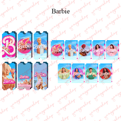 Jual BARBIE FILM COLLECTIBLE TICKET FANMADE FANMERCH TIKET KEN MARGOT ...