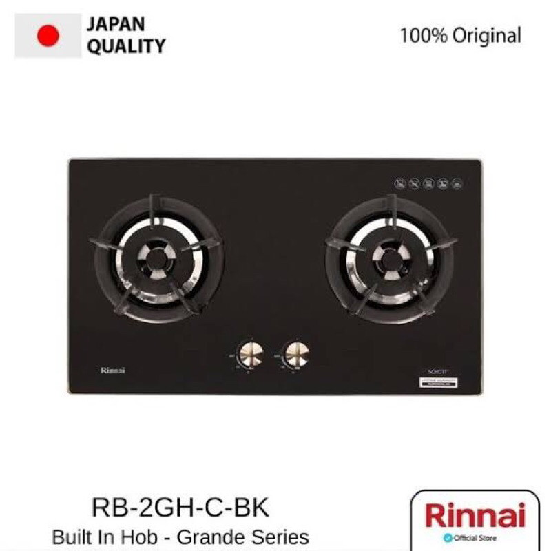 Jual Rinnai Kompor Tanam 2 Tungku RB-2GH-C(BK) | Shopee Indonesia