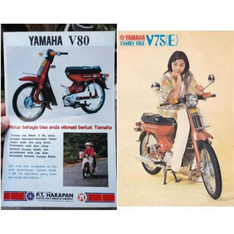 Jual FREEONGKIR JAWA Yamaha v75 v80 surat komplit mesin sehat | Shopee ...